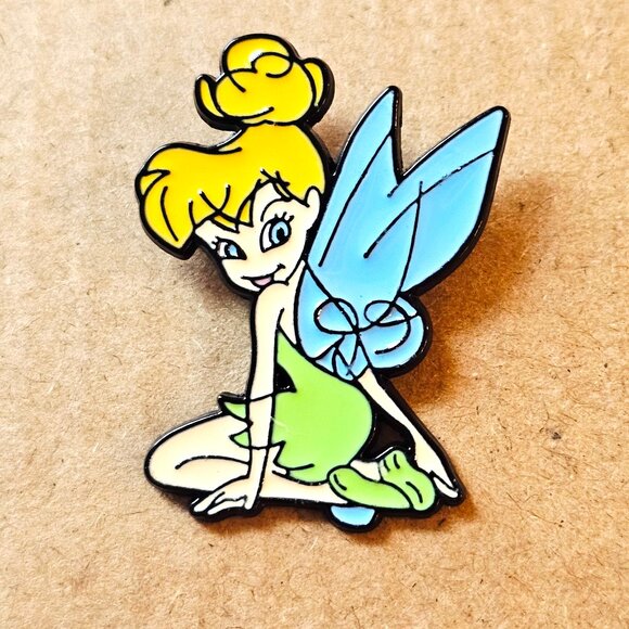 Disney | Jewelry | Tinker Bell Enamel Pin Disney Peter Pan Fairy Lapel ...
